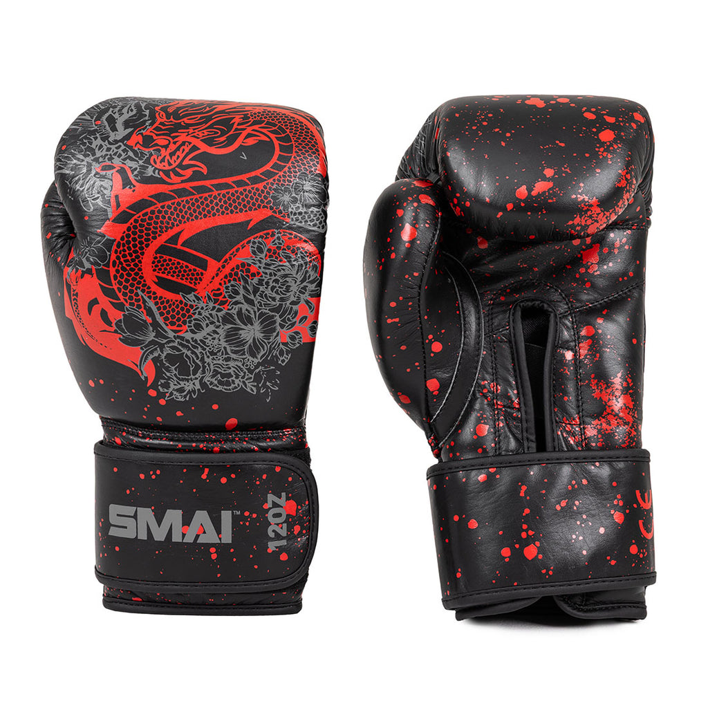 SMAI Black Dragon Boxing Gloves | Muay Thai | MMA