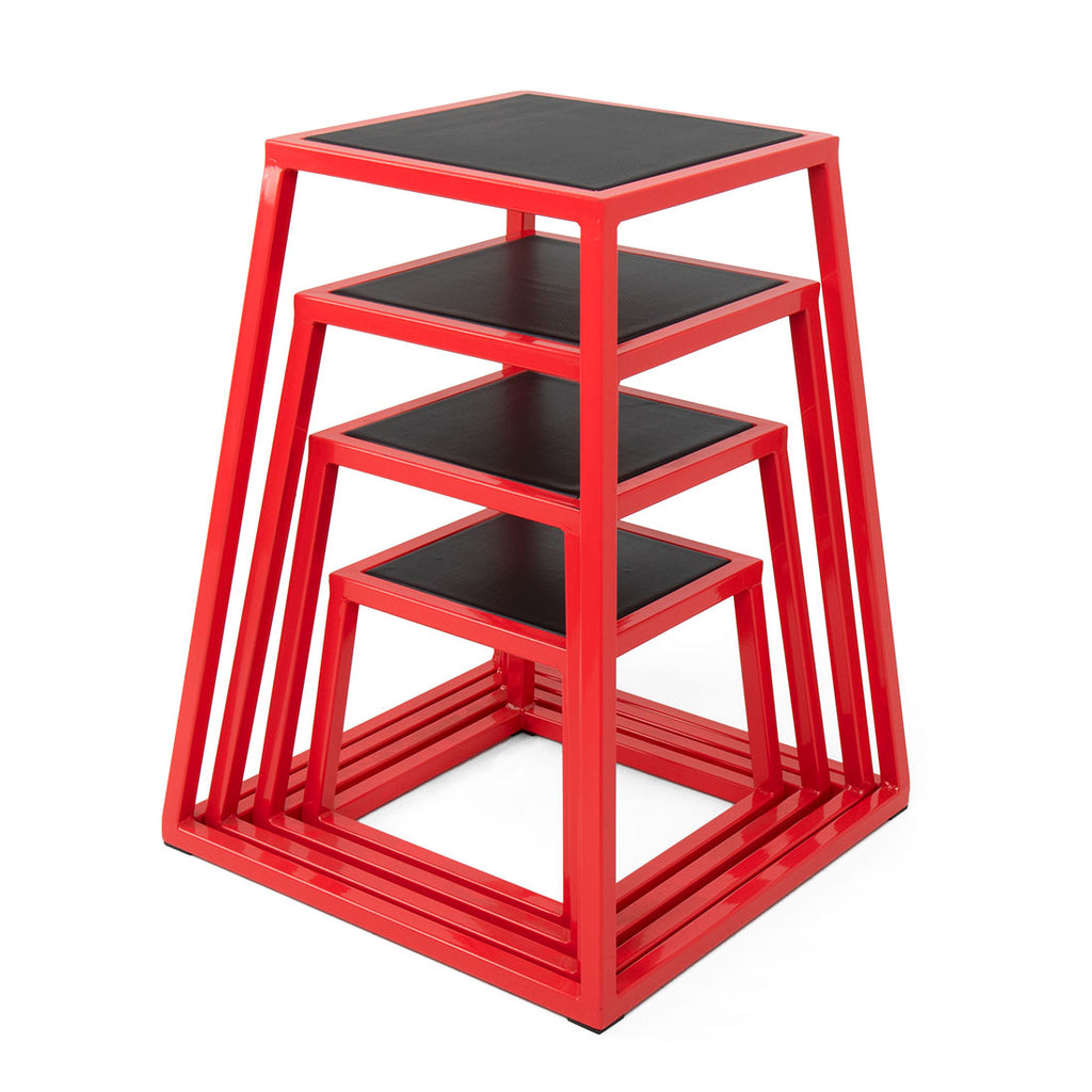 Plyometric Steel Boxes | Set of 4 | Stackable | SMAI