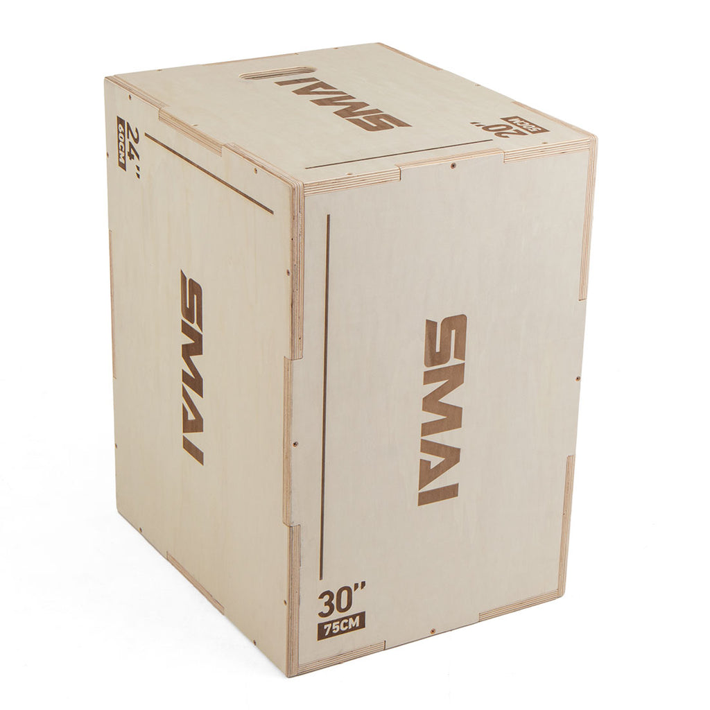 Plyometric Box in Wood | 3 in 1 | 20x24x30 | SMAI