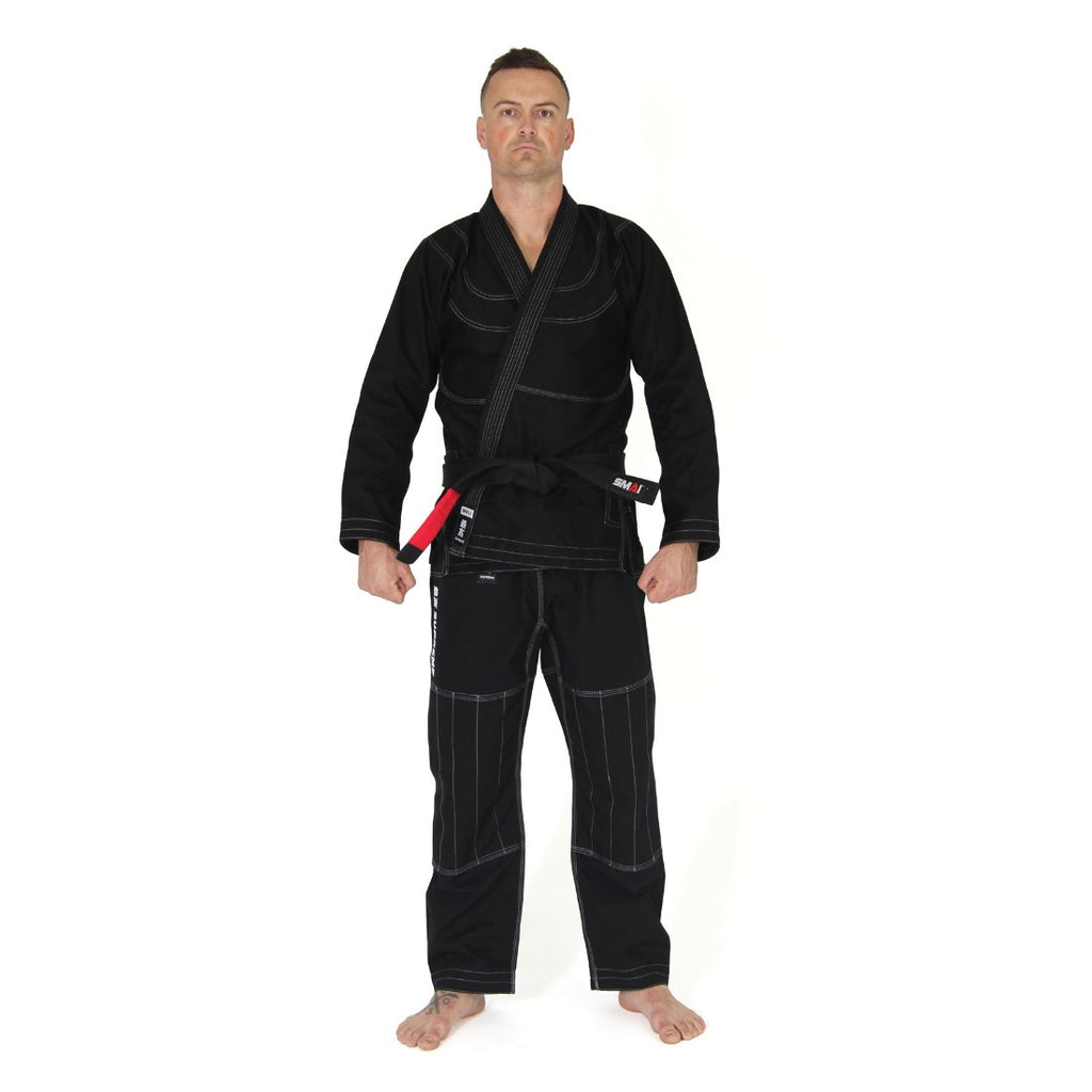 Brazilian Jiu Jitsu BJJ Uniform - Black Supreme | SMAI
