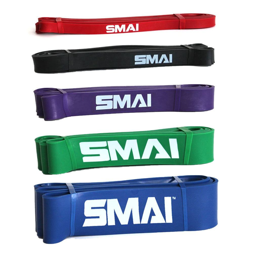 Rubber Resistance Bands Set of 5 | Weights & Fitness | SMAI