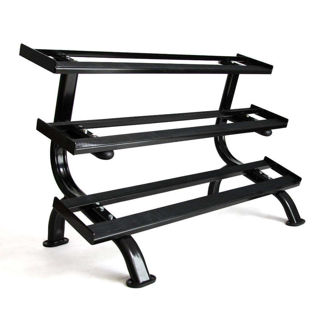 Rubber Hex Dumbbell Set 1-25kg With Storage Rack | SMAI