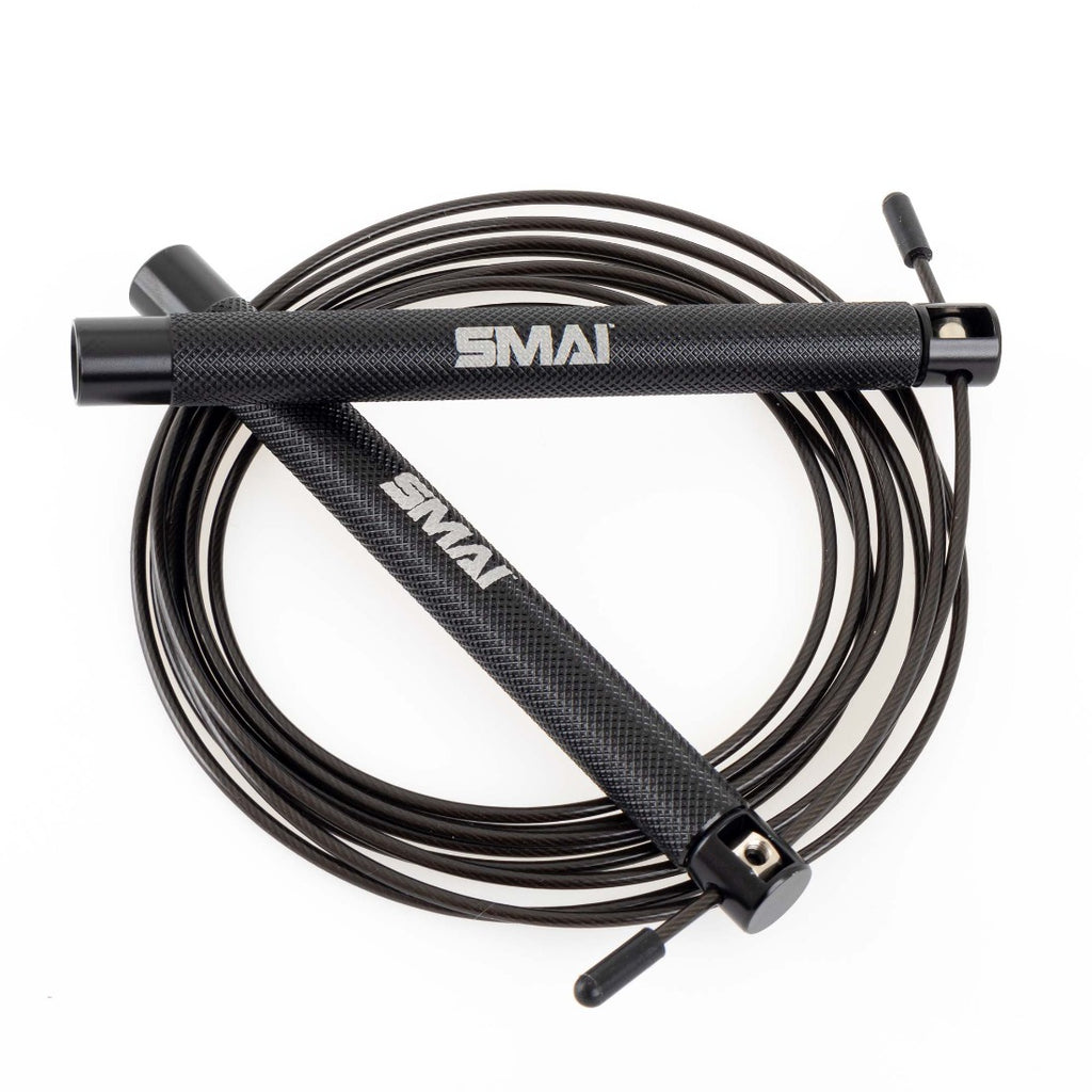Cross Training Speed Rope - Black Aluminium | Fitness | SMAI